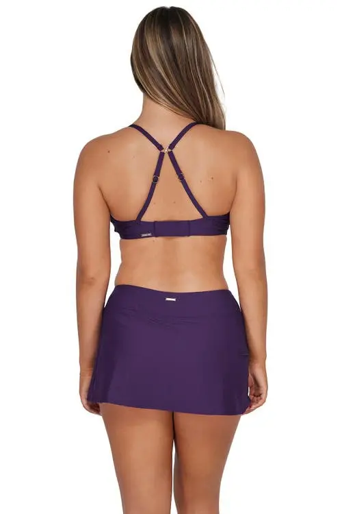 SUNSETS Sporty Swim Skirt Bottom - Paradise Plum