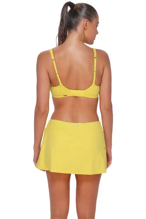 SUNSETS Sporty Swim Skirt Bottom - Pineapple Crepe