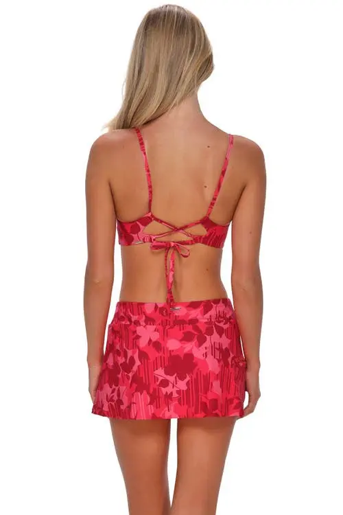 SUNSETS Sporty Swim Skirt Bottom - Rambling Rose