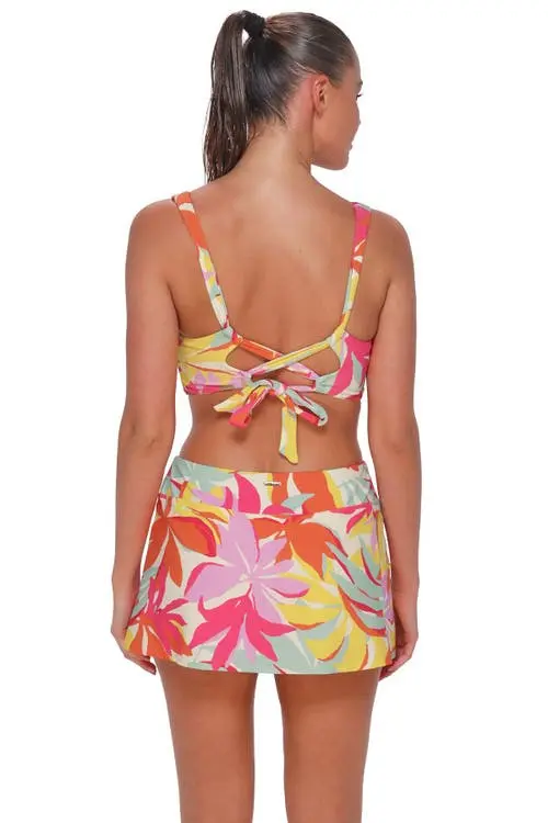 SUNSETS Sporty Swim Skirt Bottom - Tropicolor Crepe