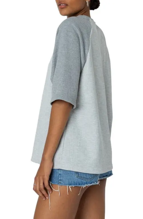 EDIKTED Oversized Waffle Stitch Top