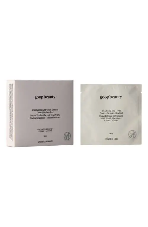 Goop 15% Glycolic Acid Overnight Glow Peel Pads12-pack - No Color