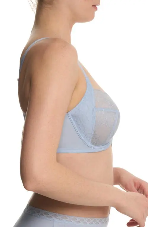 Natori Statement Lace Side Support Bra - Blue Mist