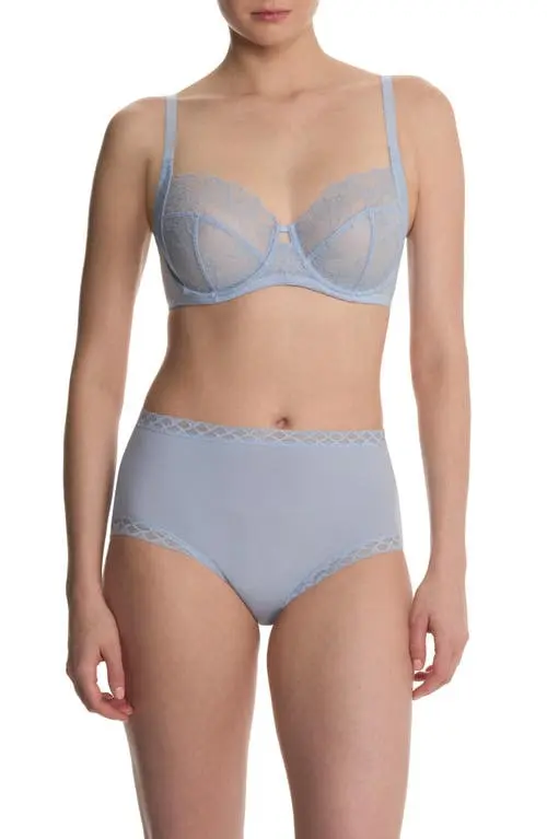 Natori Statement Lace Side Support Bra - Blue Mist