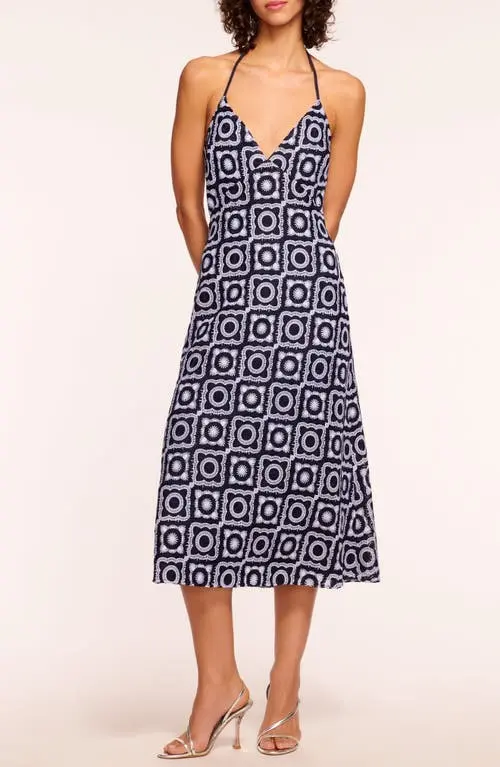 sage halter neck dress Milos Dress in Sage – OMNES main image 0