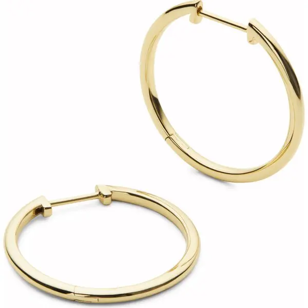 ANA LUISA Slim Endless Hoop Earrings - Gold