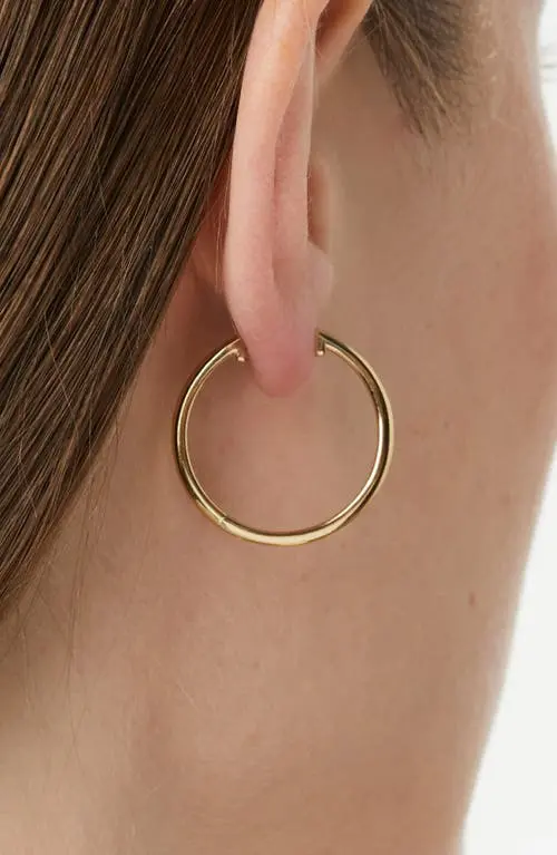 ANA LUISA Slim Endless Hoop Earrings - Gold