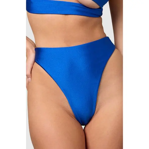 MBM SWIM Wish Thong Bikini Bottom - Cobalt