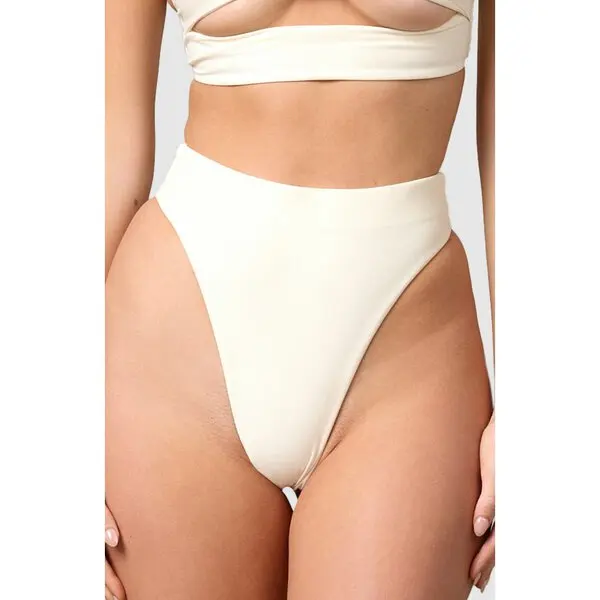 MBM SWIM Wish Thong Bikini Bottom - Cream