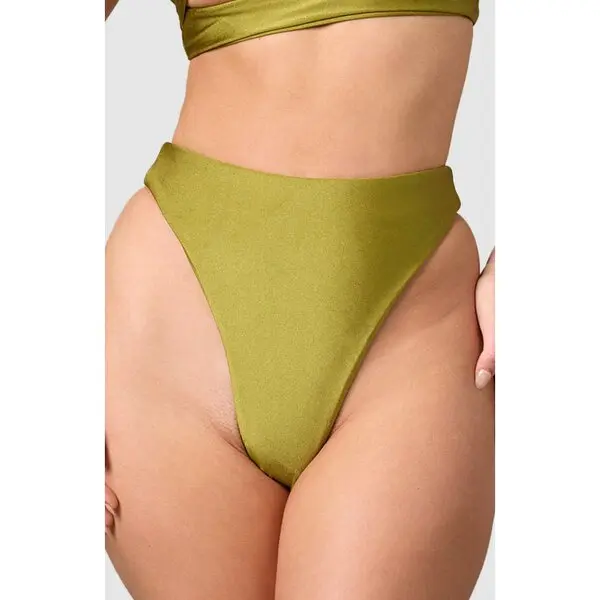 MBM SWIM Wish Thong Bikini Bottom - Olive
