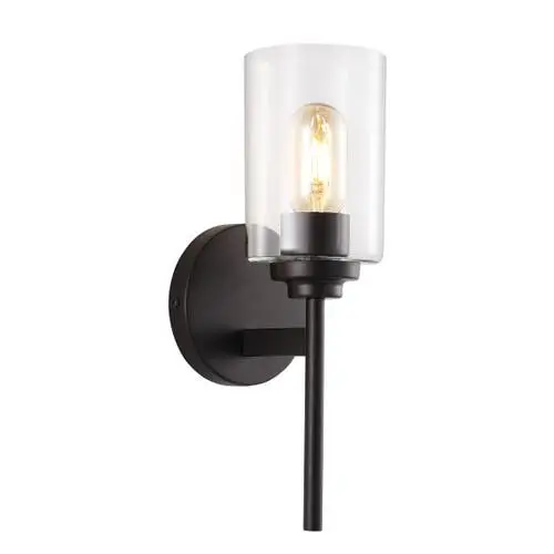 JONATHAN Y Juno 1-light Farmhouse Industrial Iron Cylinder Led Sconce - Oil Rubbed Bronze