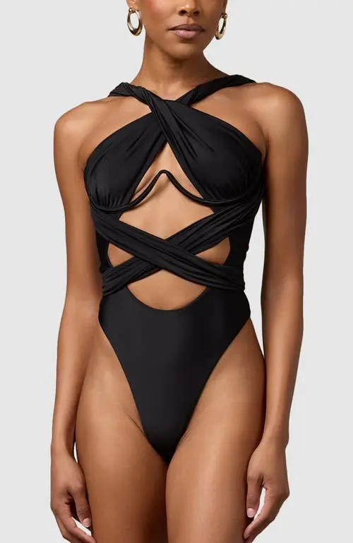 MBM SWIM Bella One-piece Swimsuit - Black