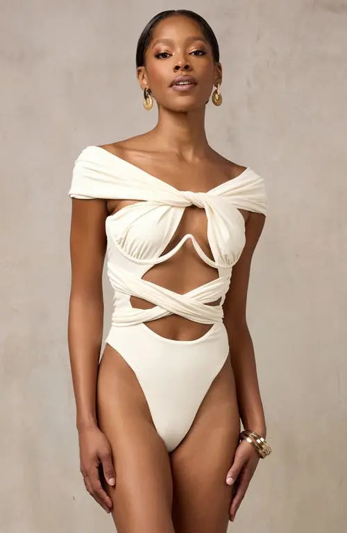 MBM SWIM Bella One-piece Swimsuit - Cream
