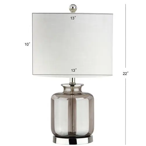 JONATHAN Y Marsh Glass Led Table Lamp