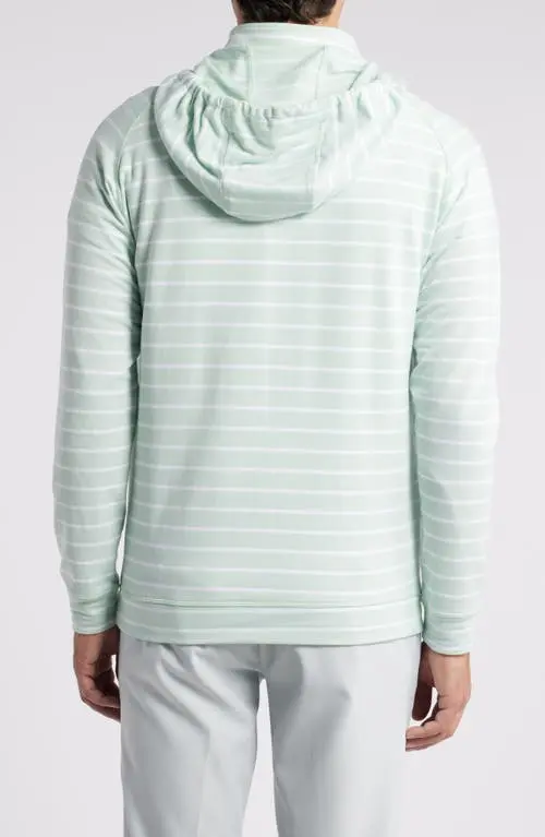 SWANNIES Dalton Quarter-zip Striped Hoodie - Surf Spray