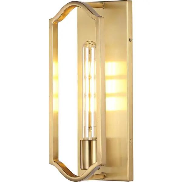 JONATHAN Y Chloe 1-light Modern Bohemian Iron Led Sconce - Brass Gold