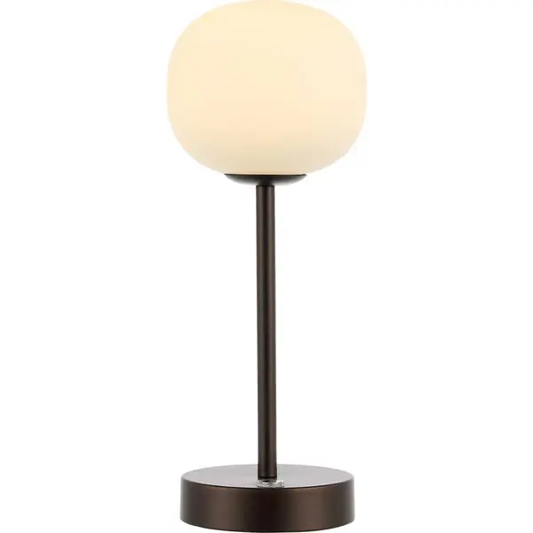 JONATHAN Y Natalia Modern Farmhouse Iron Rechargeable Integrated Portable Led Table Lamp - Oil Rubbed Bronze