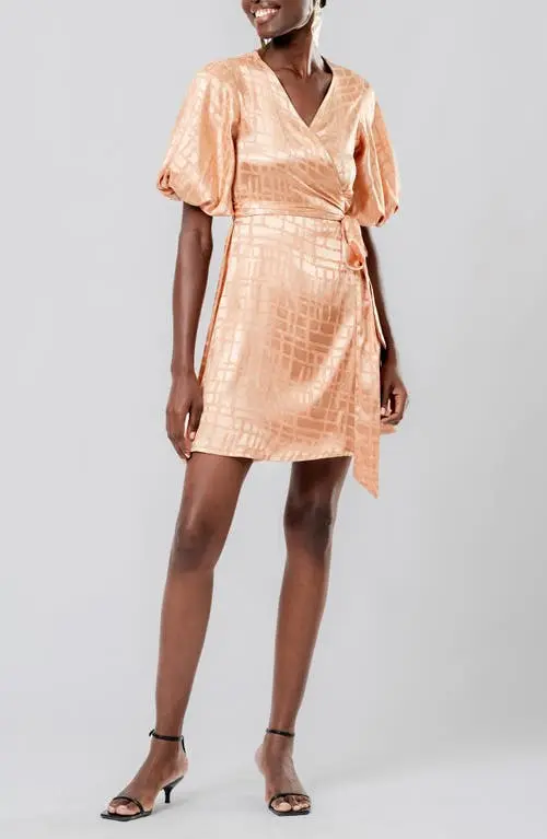 Diarrablu Yali Wrap Mini Dress In Gold - 60% Off | Editorialist