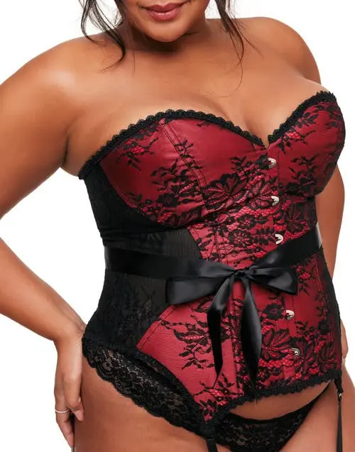 ADORE ME Jasmine Boned Corset & Thong Set