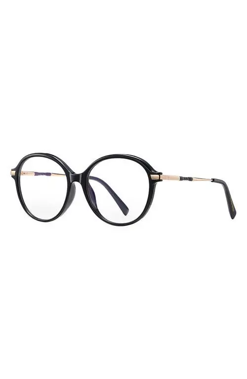FIFTH & NINTH Elsie Round Blue Light Blocking Glasses - Black