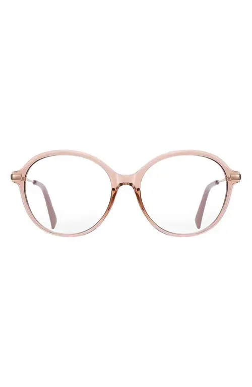 FIFTH & NINTH Elsie Round Blue Light Blocking Glasses - Transparent Pink