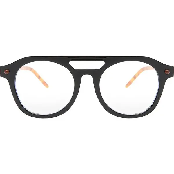 FIFTH & NINTH 50mm Blue Light Blocking Glasses - Black/torte