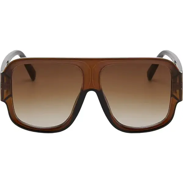 FIFTH & NINTH Rosie Aviator Sunglasses - Brown/gradient Brown