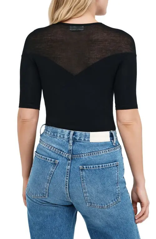 MARCELLA Adeline Mixed Media Top