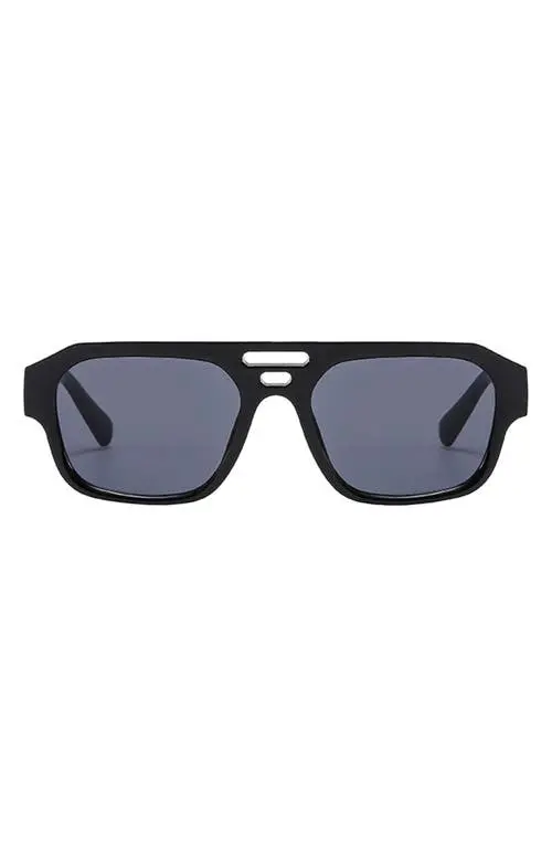 FIFTH & NINTH Alix Polarized Aviator Sunglasses - Black