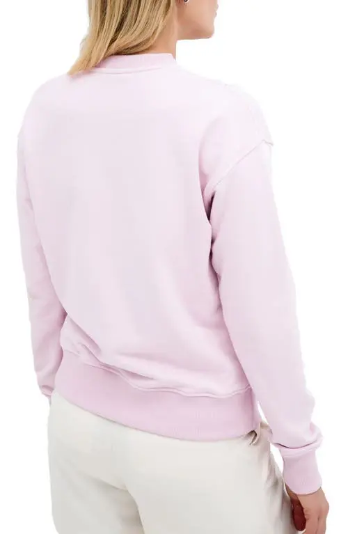 MARCELLA Bartlett Cutout Cotton Sweatshirt - Pink