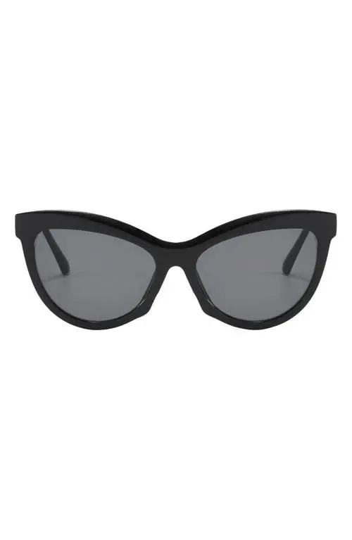 FIFTH & NINTH Pippa Oversized Cat Eye Sunglasses - Black
