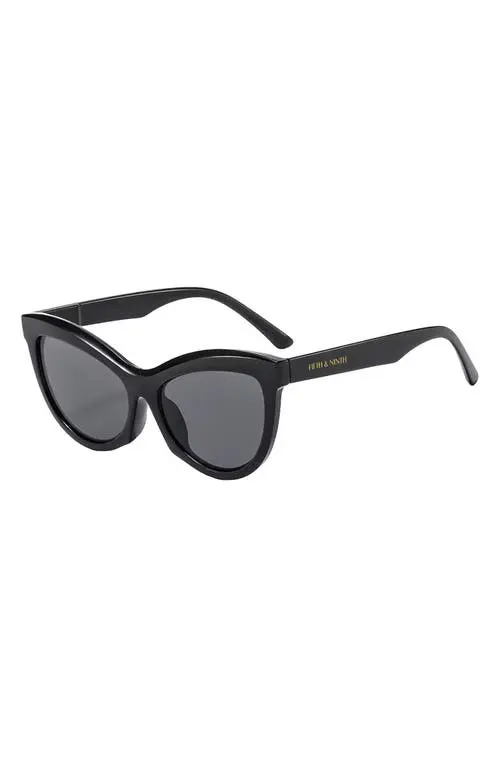 FIFTH & NINTH Pippa Oversized Cat Eye Sunglasses - Black