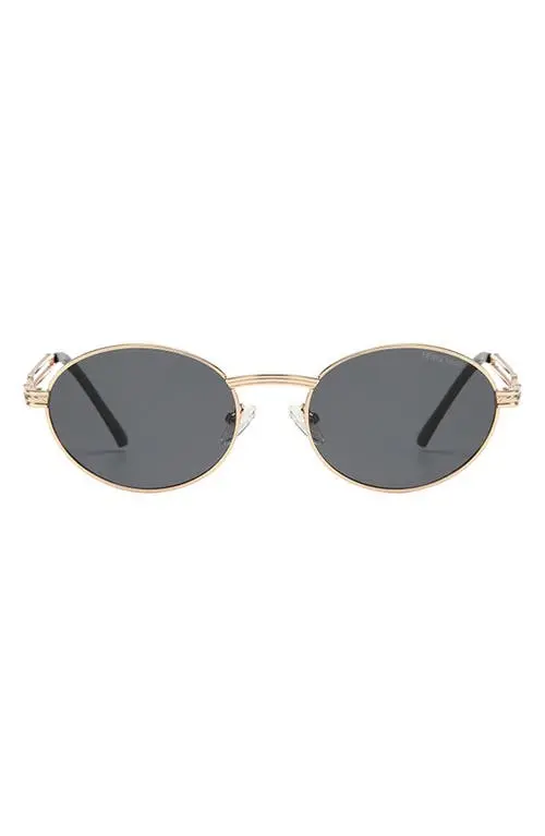 FIFTH & NINTH Blake 52mm Polarized Oval Sunglasses - Black/gold