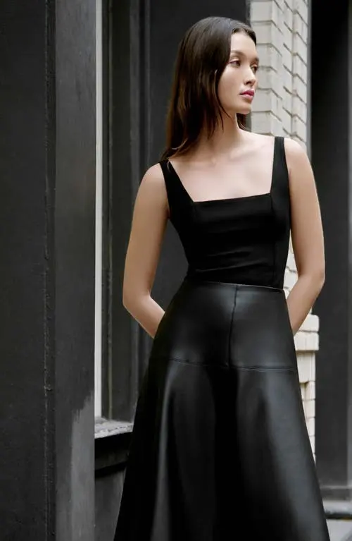 MARCELLA Anya Crop Camisole - Black