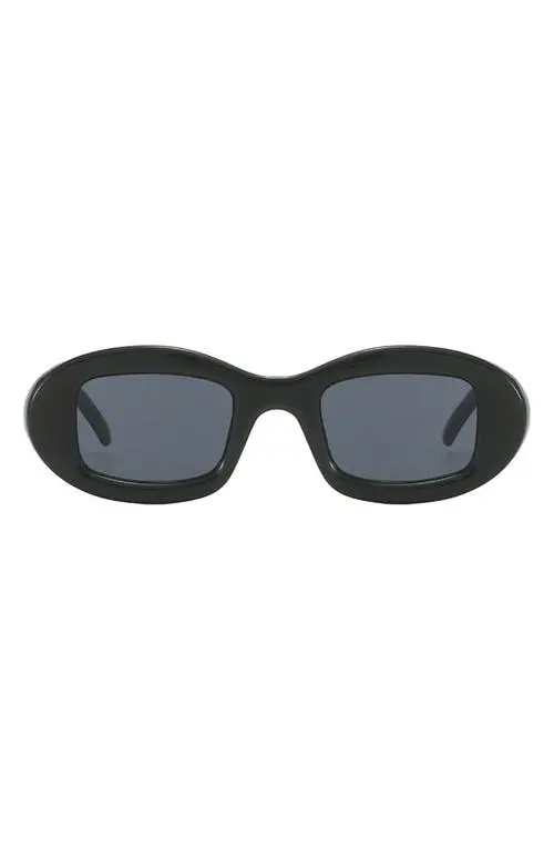 FIFTH & NINTH Gigi 55mm Polarized Oval Sunglasses - Black