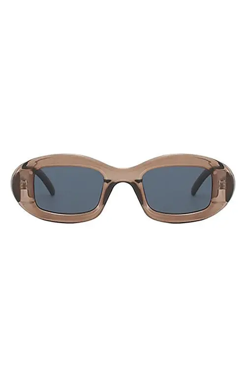 FIFTH & NINTH Gigi 55mm Polarized Oval Sunglasses - Taupe/black