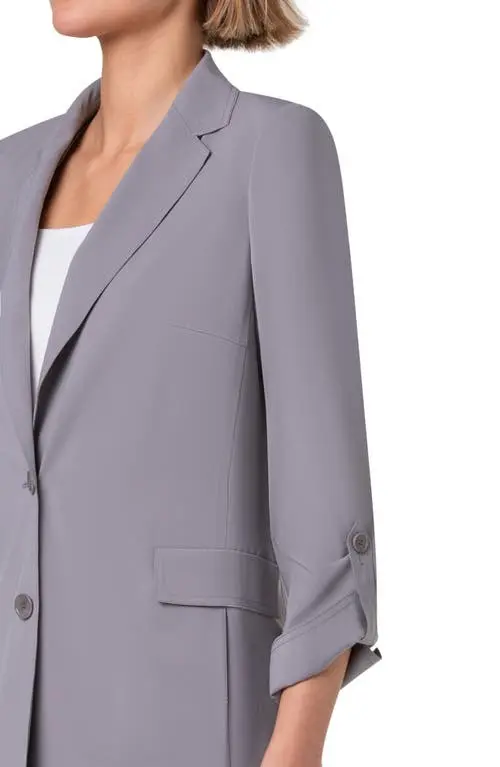 Akris Roll Tab Cuff Boyfriend Blazer