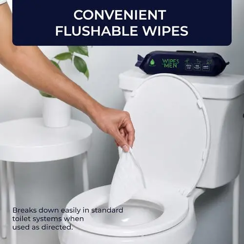 PURSONIC 12 Pack Of Flushable Wipes