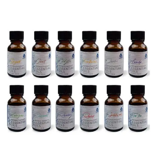 PURSONIC 12 Pack Of Aromatherapy Essential Oils - Multicolor