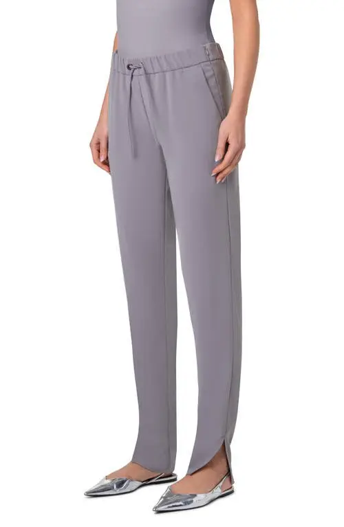 Akris Mike Split Hem Crepe Pants