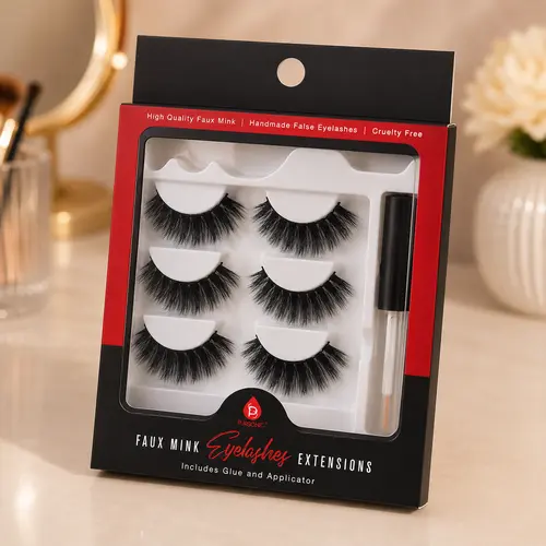 PURSONIC Faux Mink Style False Eyelashes Extensions
