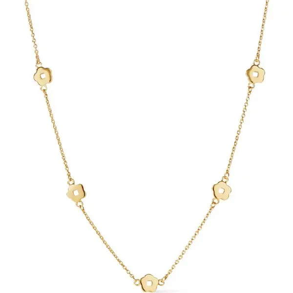 ANA LUISA Rowena Flower Station Necklace - Gold