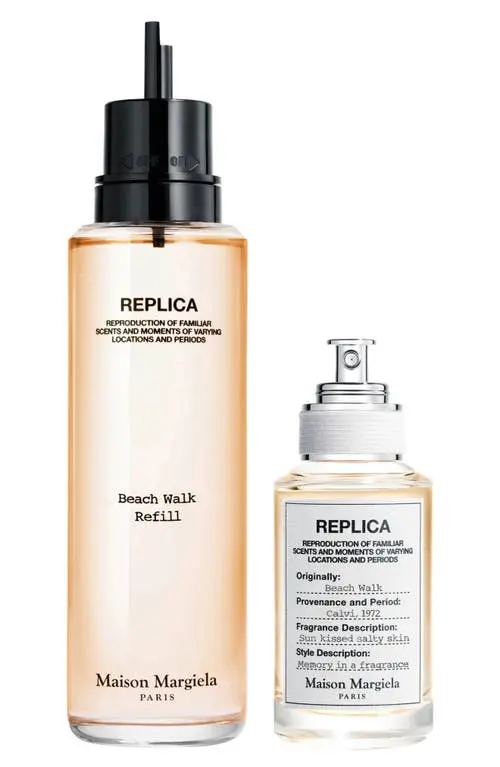 MAISON MARGIELA Replica Beach Walk Eau De Toilette & Refill 2-piece Set $245 Value - No Color