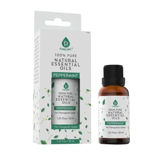 PURSONIC 100% Pure & Natural Peppermint Essential Oils - Green