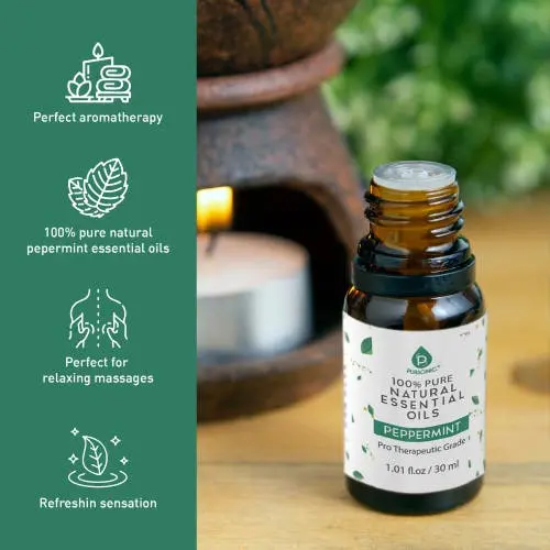 PURSONIC 100% Pure & Natural Peppermint Essential Oils