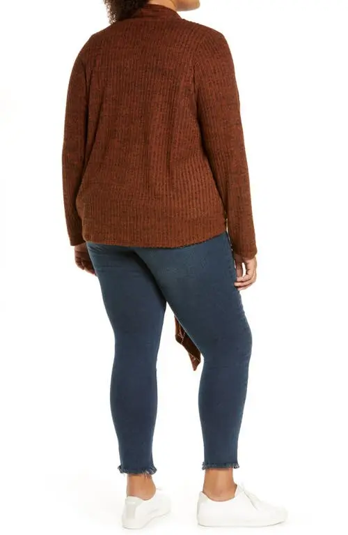 Loveappella Tie-front Cardigan - Rust