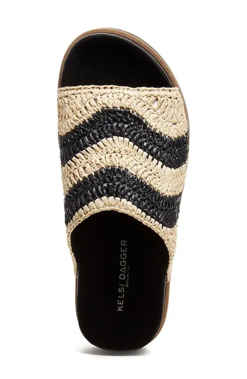 KELSI DAGGER BROOKLYN Squish Raffia Slides