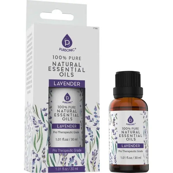 PURSONIC 100% Pure & Natural Lavender Essential Oils - Purple