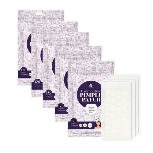 PURSONIC 120-count Multi-size Pimple Patches 5-pack - Multicolor