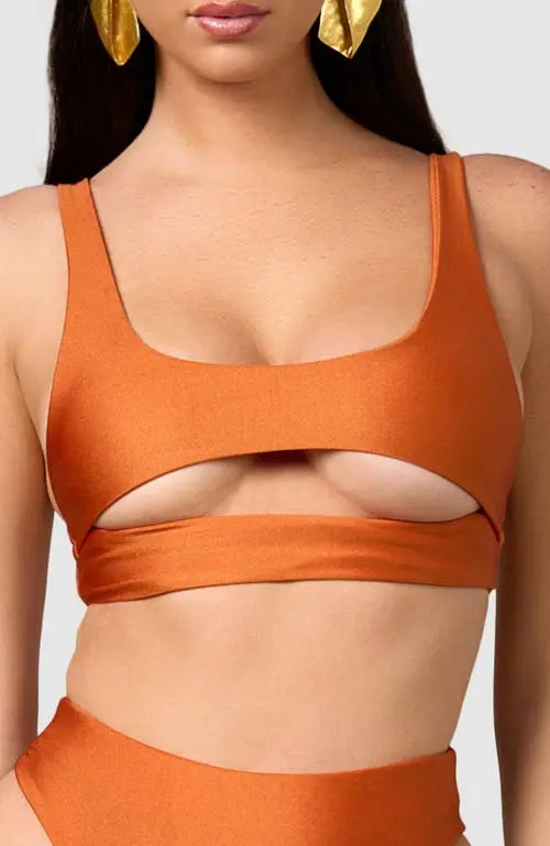 MBM SWIM Lucky Bikini Top - Burnt Orange